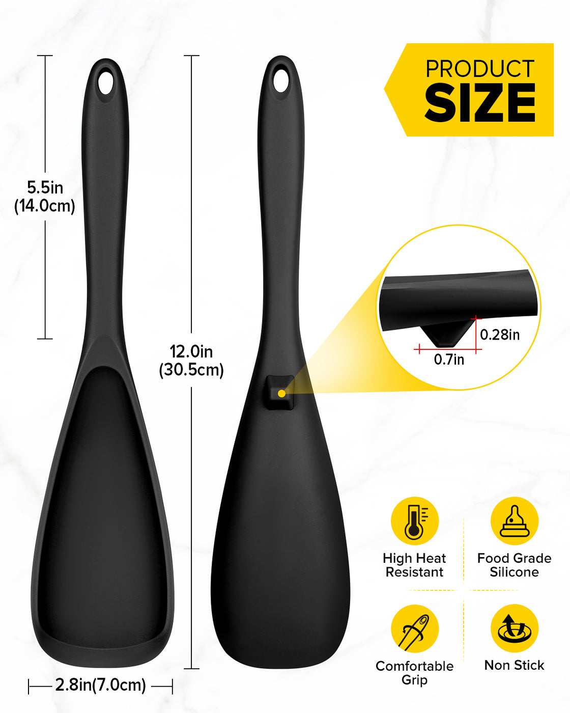 Pack of 2 Cooking Spoons for Non Stick Cookware — BundleP
